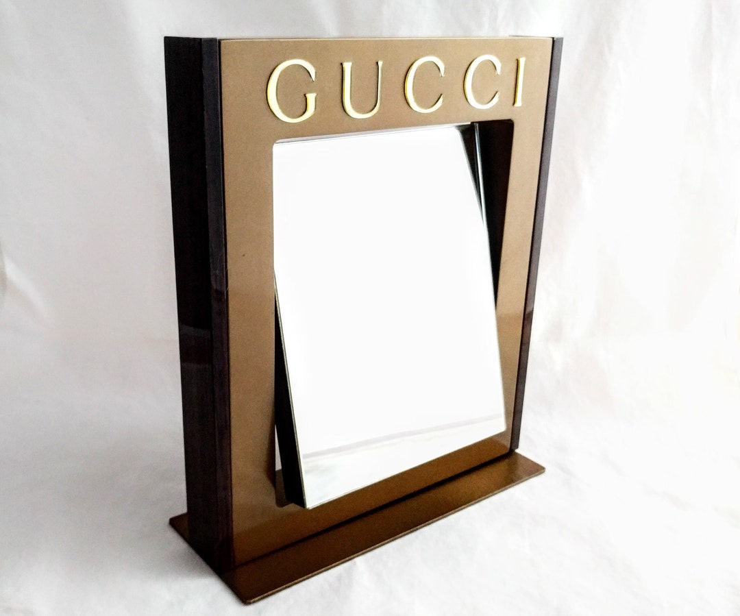 GUCCI Table Mirror Pivot Tabletop Mirror Gucci Rare Collectible Item - Etsy