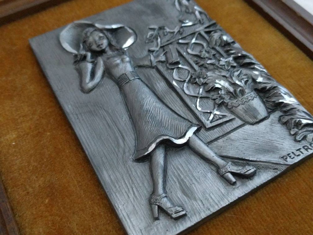 PELTRO Wall Decorations - Vintage Italian Peltro Cesellato a Mano ...
