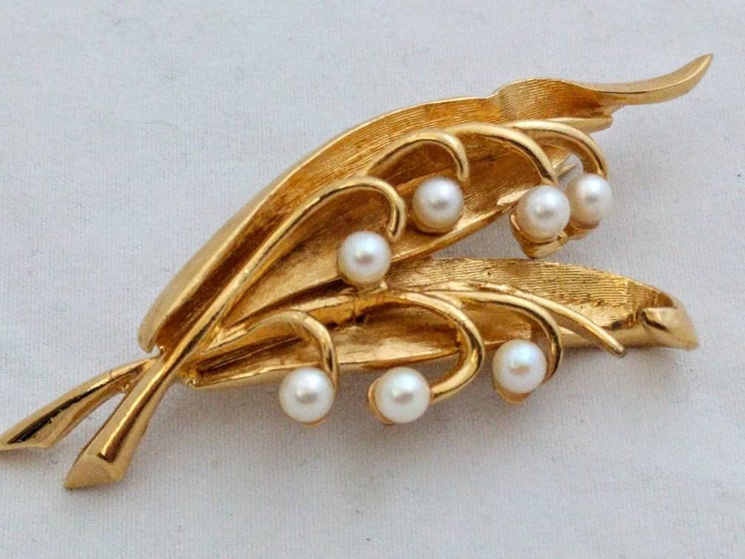 RARE Marcel BOUCHER Brooch Signed Lily of the Valley Brooch by Marcel ...