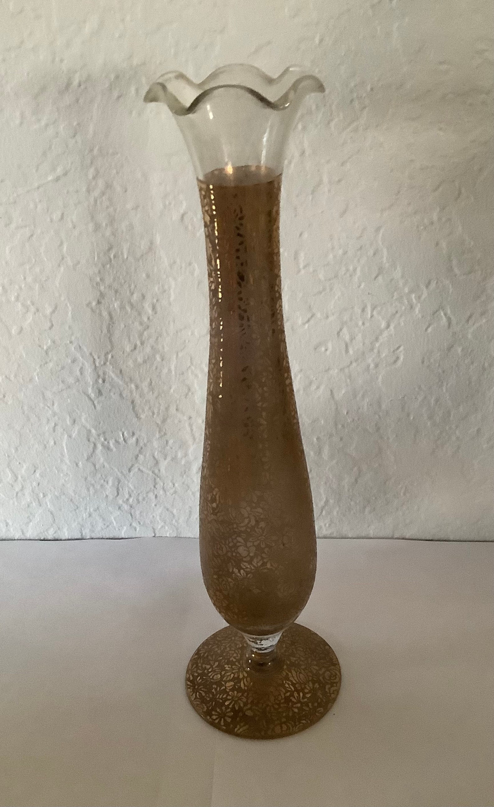 Vintage Gold Bud Vase - Etsy