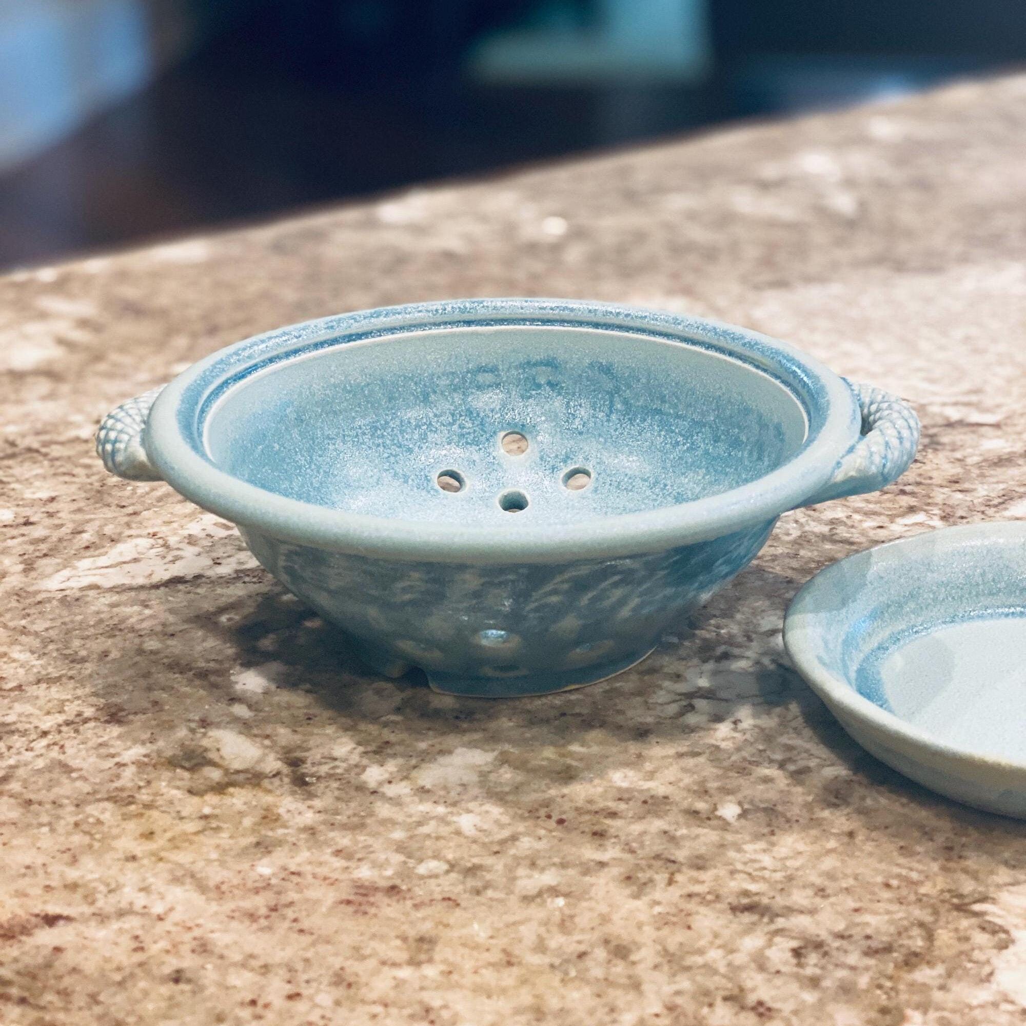 Turquoise Colander Etsy