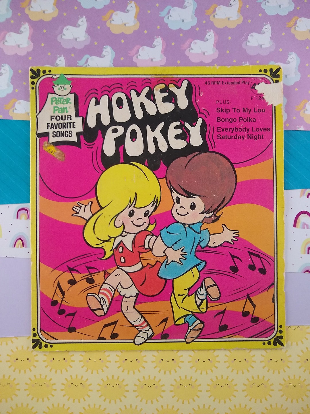 CLEARANCE Vintage Peter Pan Four Favorite Songs "hokey Pokey" 45 RPM ...