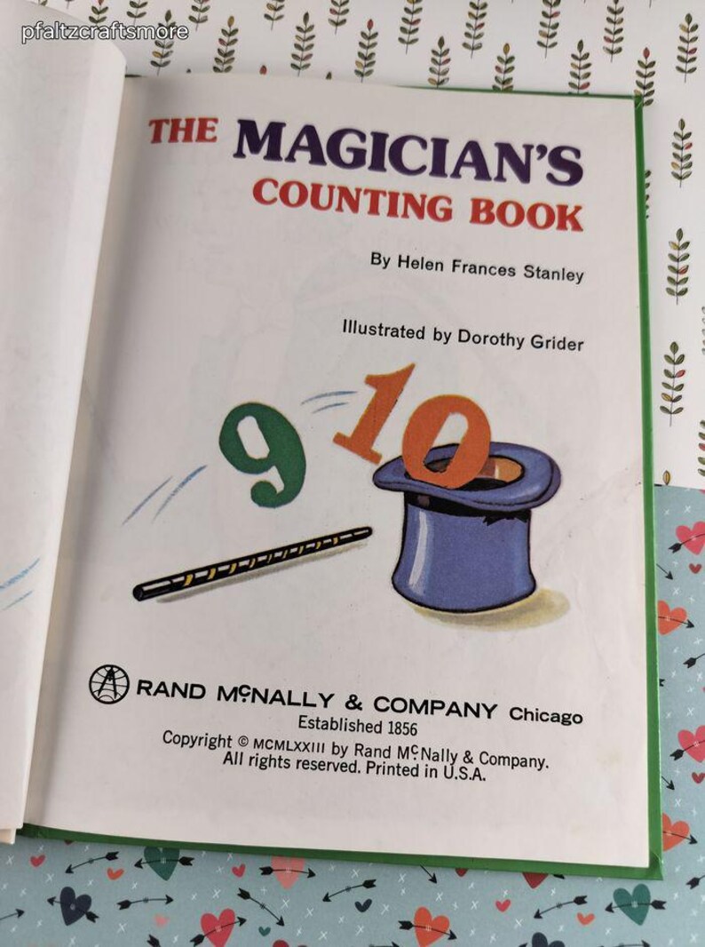Vintage 1973 Rand Mcnally Storytime Book the Magician's Counting Book, Hardcover - Etsy