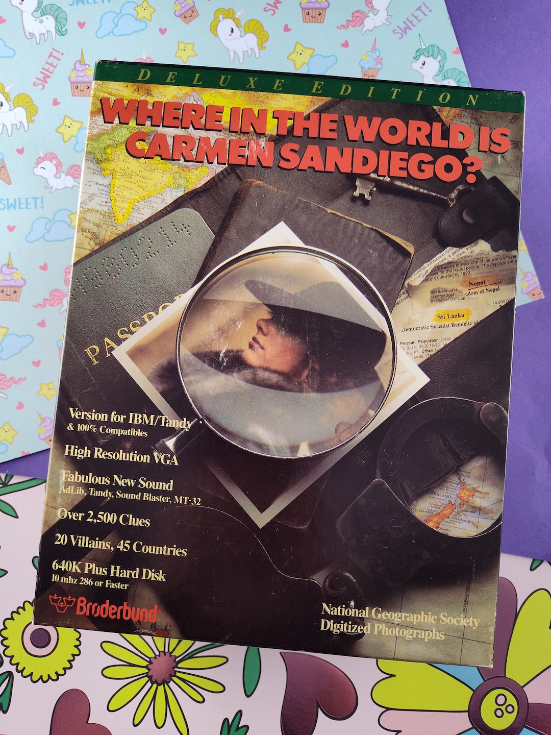 Vintage 1990 Broderbund Where in the World is Carmen Sandiego DELUXE Edition Ibm/tandy - Etsy