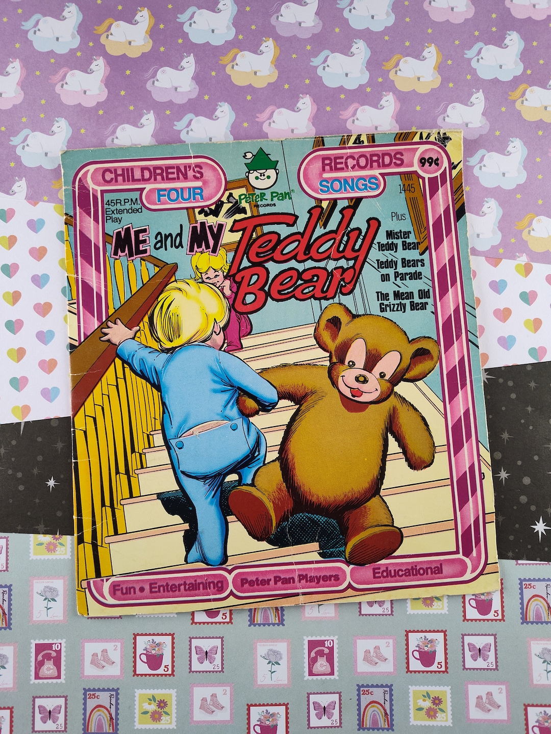 Vintage Peter Pan Records "me and My Teddy Bear" 45 RPM Extended Play ...