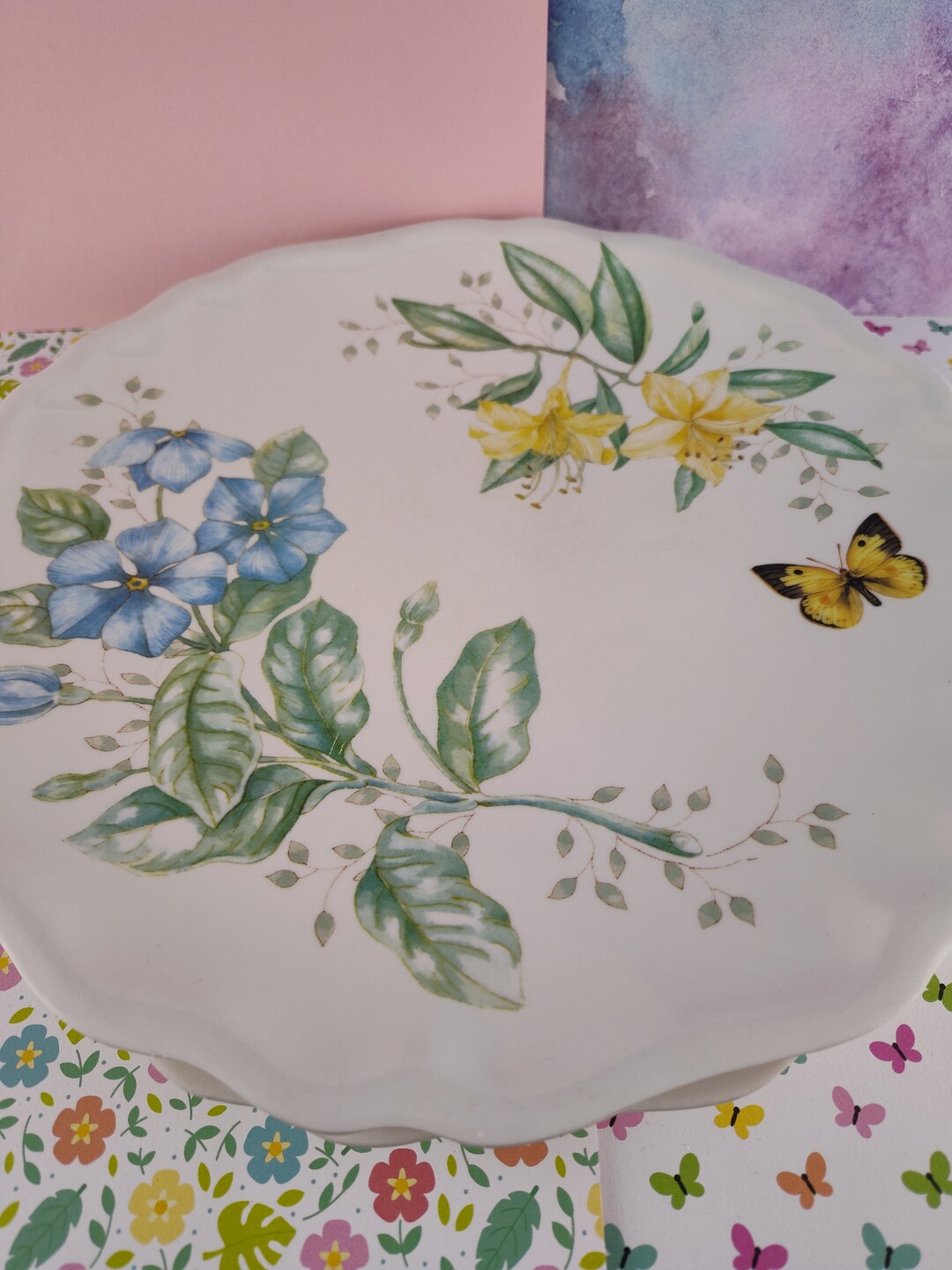 CLEARANCE Vintage Butterfly Meadow by Lenox Melamine Dinner Plate 10.5 ...