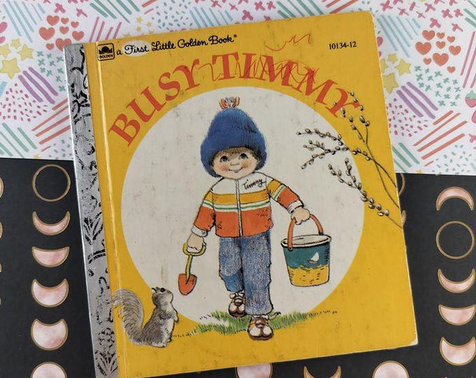 Vintage 1982 First Little Golden Book, Busy Timmy, Hardcover - Etsy