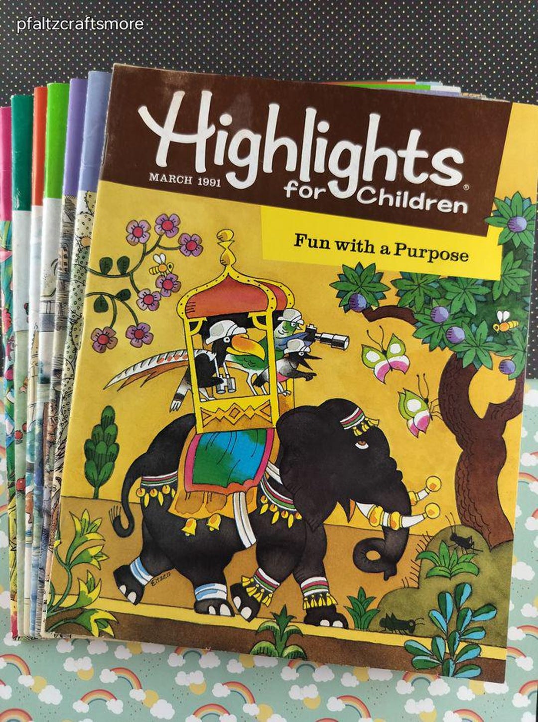 Vintage 1990's Highlights for Children Set/7 Softcover Issues, Unused ...