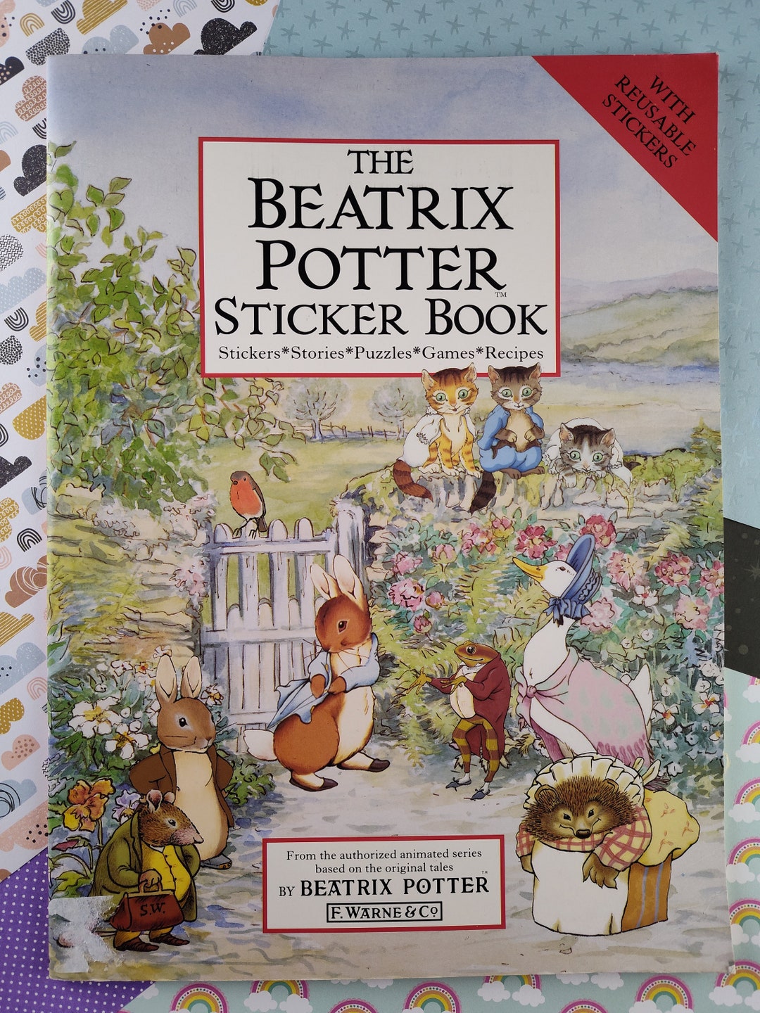 Vintage 1995 the Beatrix Potter Sticker, Activity Book, Clean & Unused ...