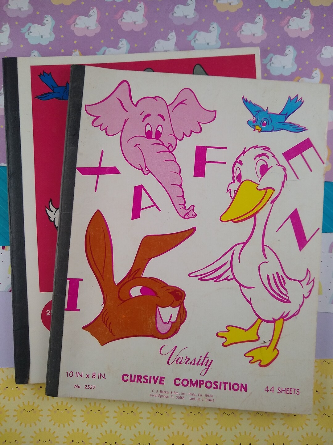 CLEARANCE Vintage Set of 2 Varsity Composition Notebooks, Nice Shape - Etsy