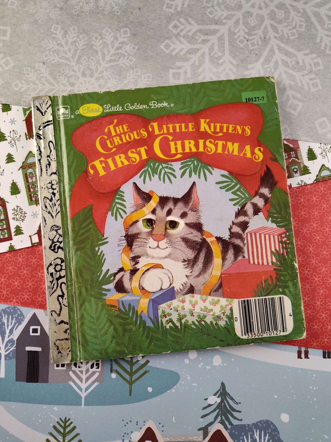 Vintage 1984 First Little Golden Book, the Curious Little Kitten's ...