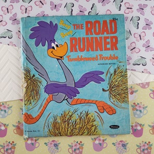 Vintage 1971 Whitman Tell-a-tale Books, the Road Runner: Tumbleweed ...