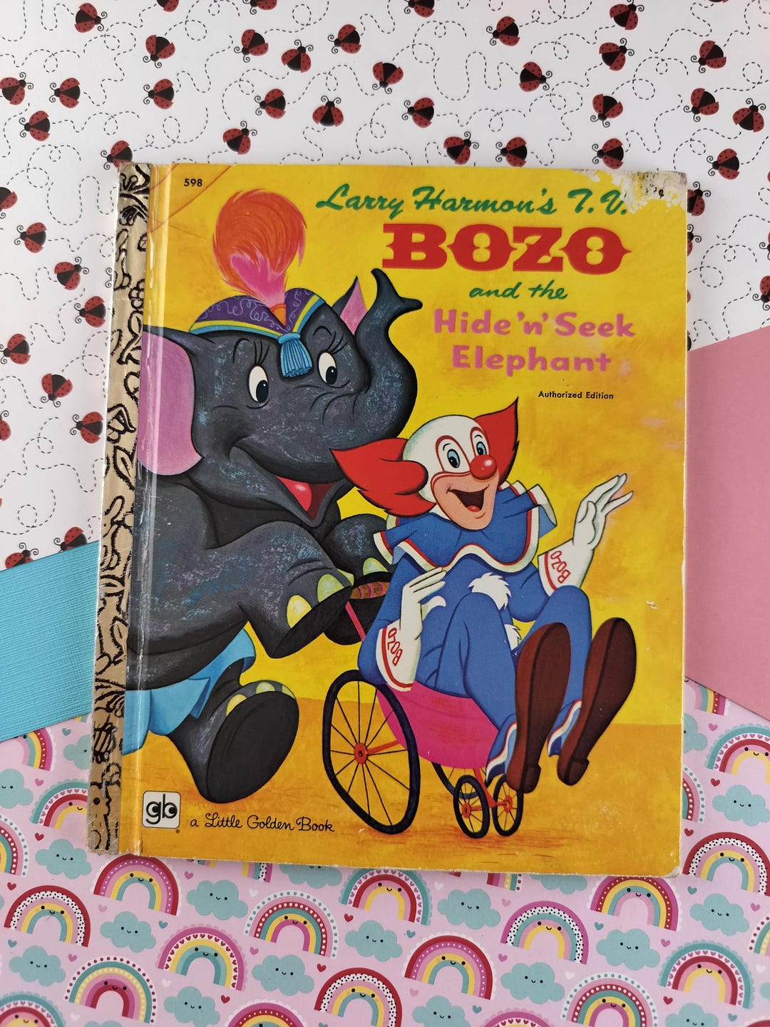 Vintage 1973 Little Golden Book: Larry Harmon's T.V. Bozo and the Hide ...
