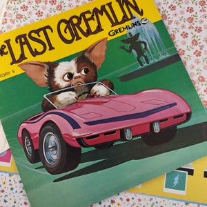 Vintage 1984 Gremlins Stories Full Set 1 - 5 Books and (single) Record ...