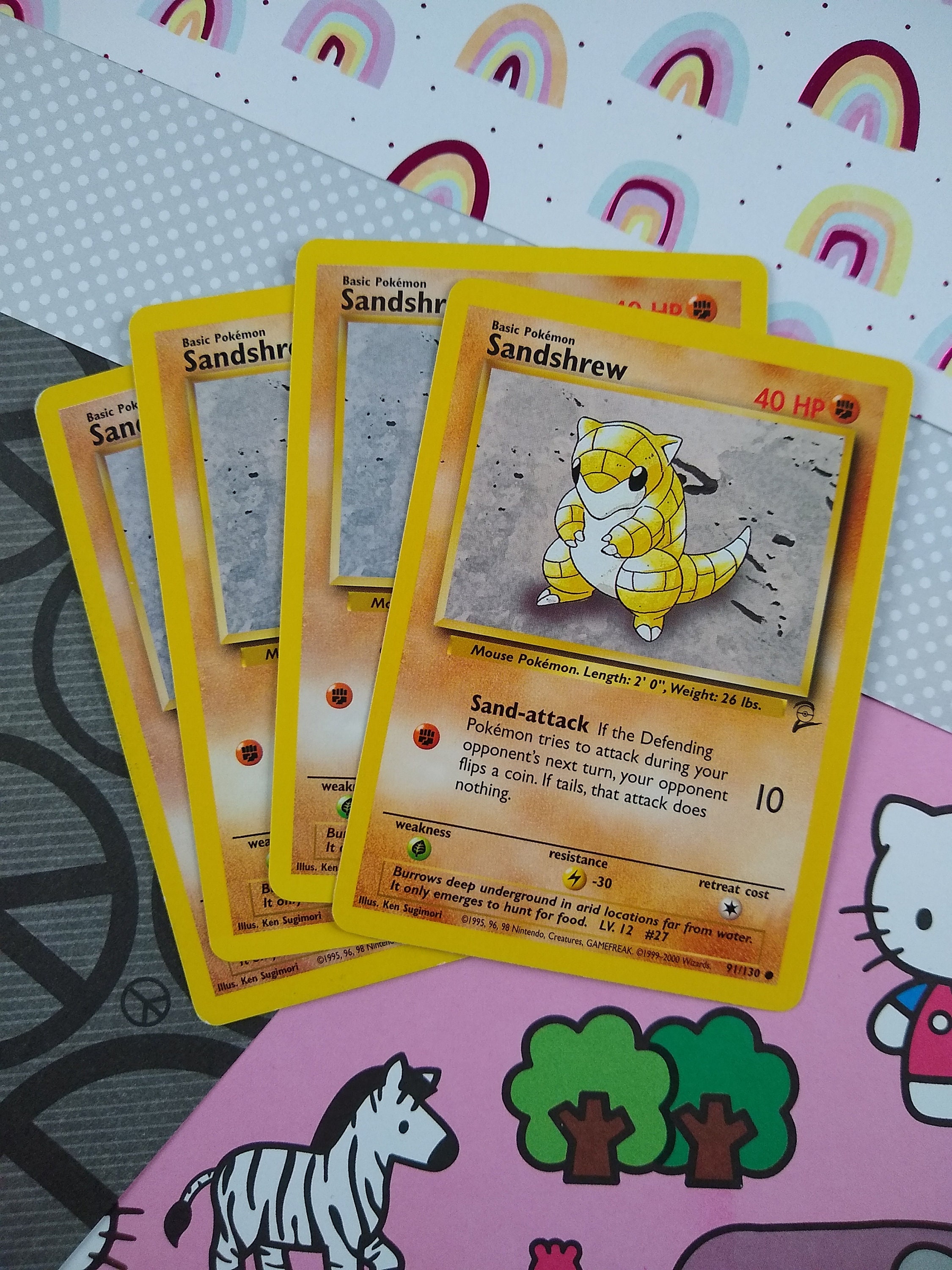 Pokemon Sandshrew Card
