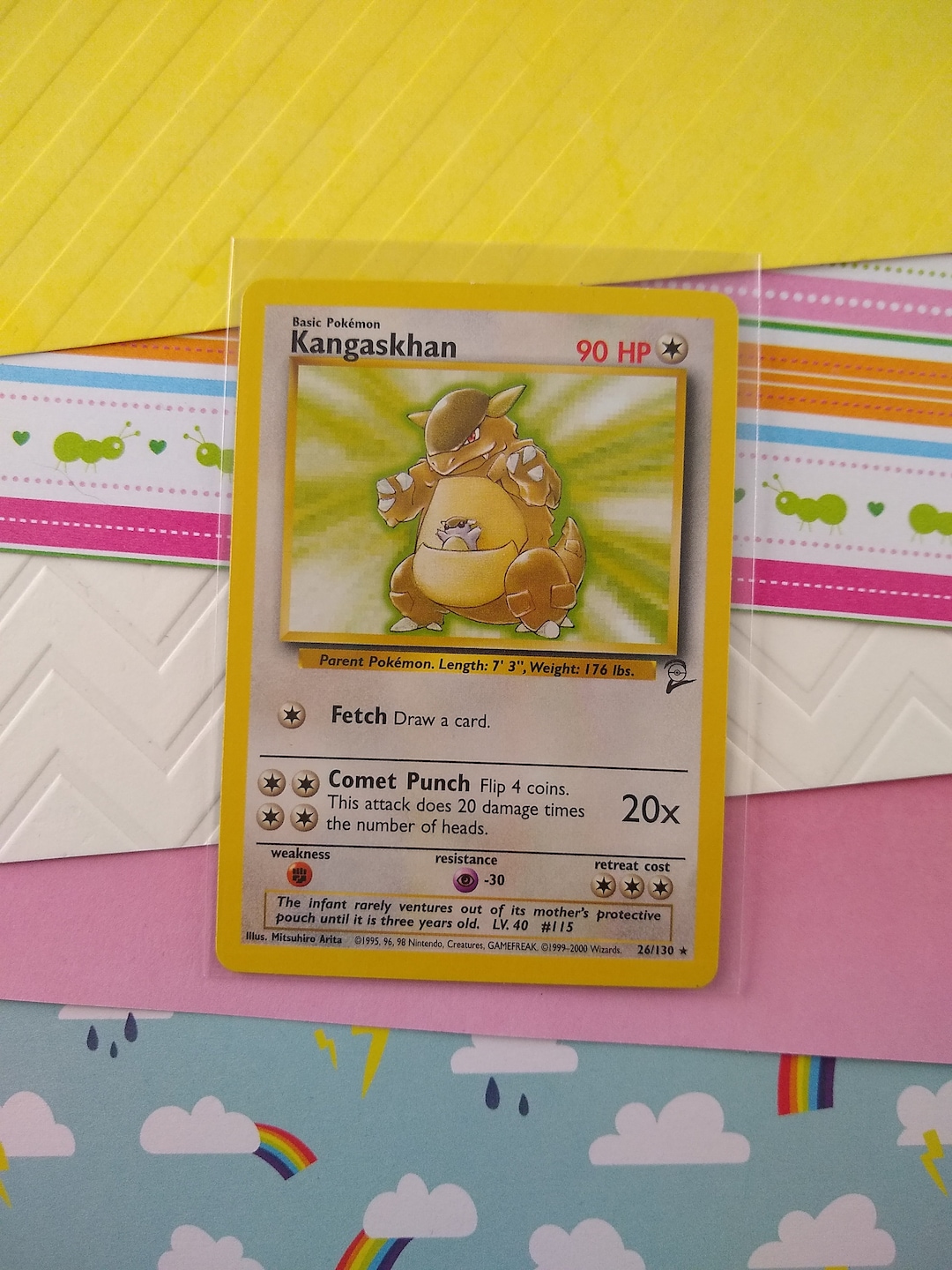 Vintage Rare Kangaskhan Base Set 2 Non-holo Pokemon Card 26/130 VG B - Etsy