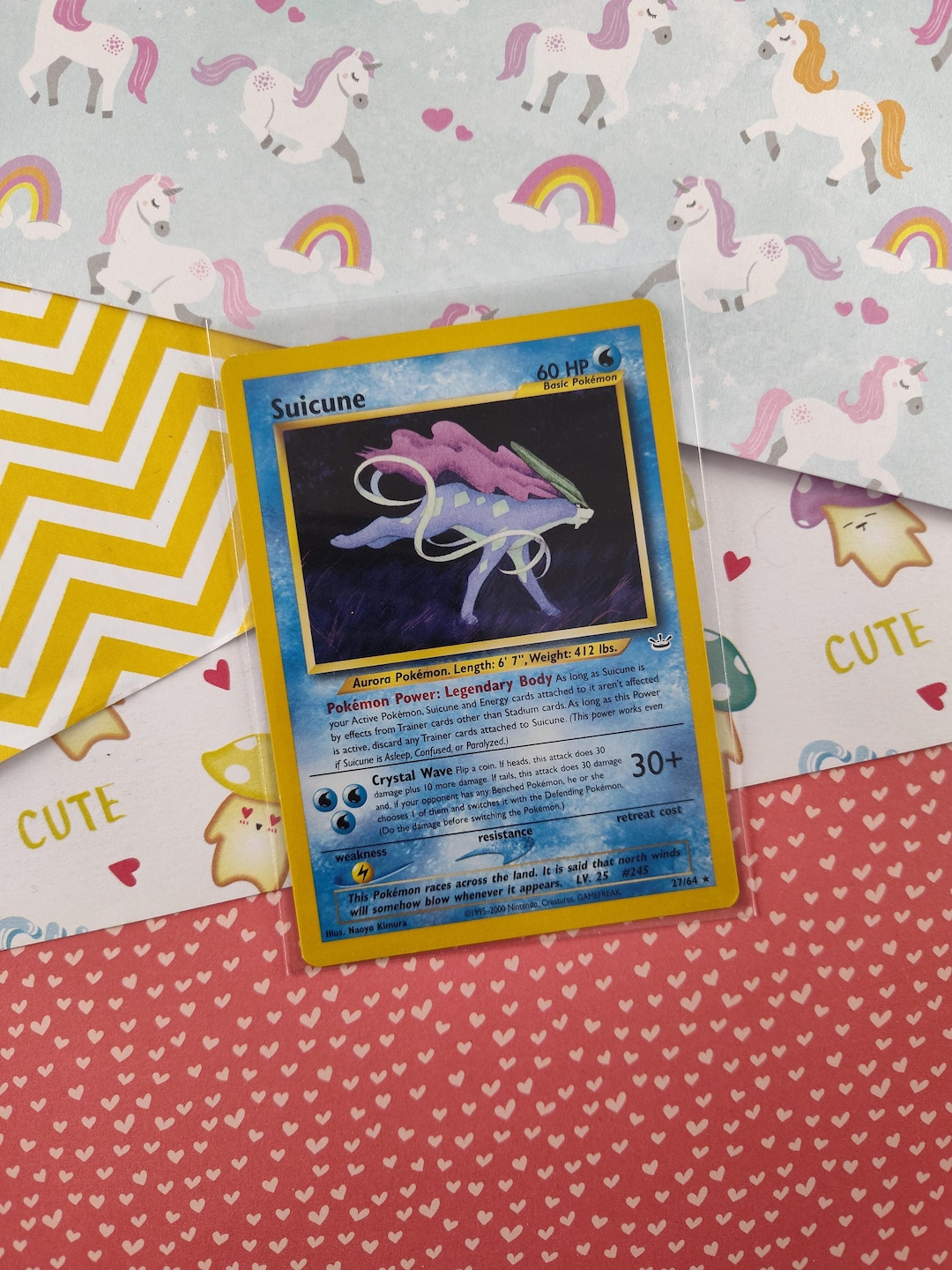 Vintage Rare Suicune Neo Revelation Non-holo Pokemon Card 27/64 VG - Etsy