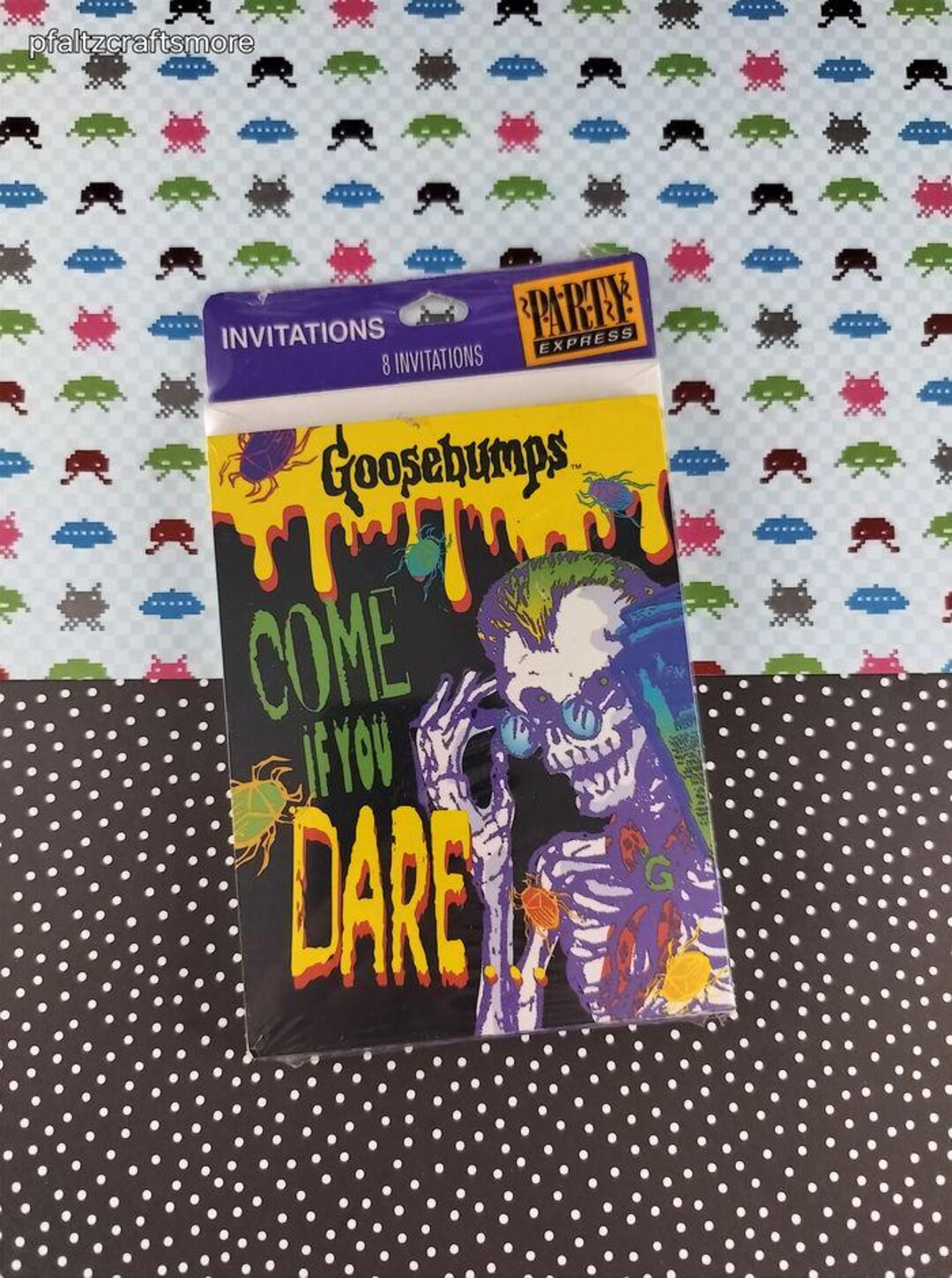 Vintage 1995 Party Express Hallmark Goosebumps Invitations Pack/8, New ...