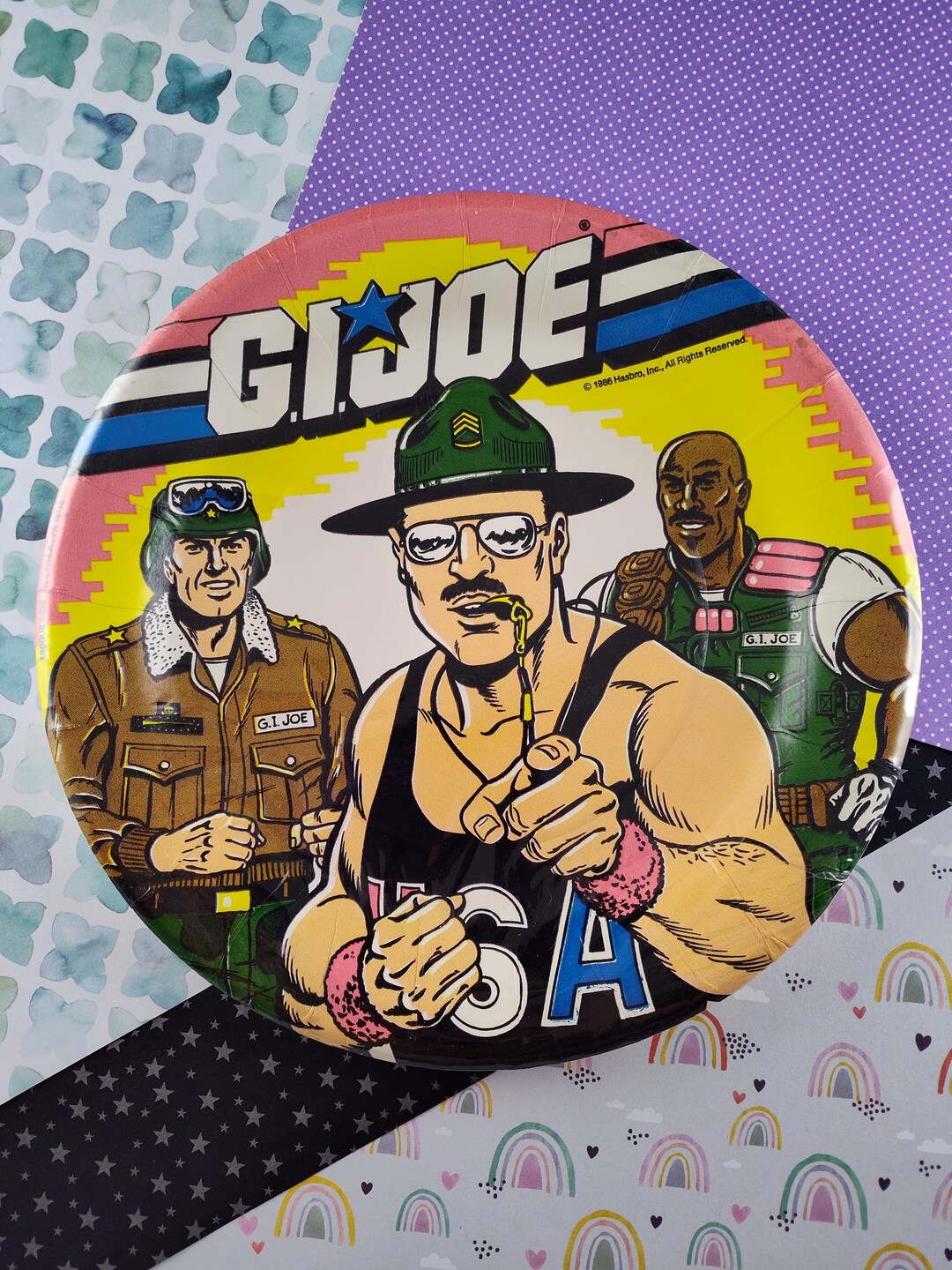 Vintage 1986 GI Joe Party 9" Party Plates Pack/8, New & SEALED ...