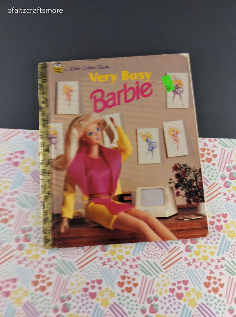 Vintage 1997 Little Golden Book: Very Busy Barbie Hardcover - Etsy