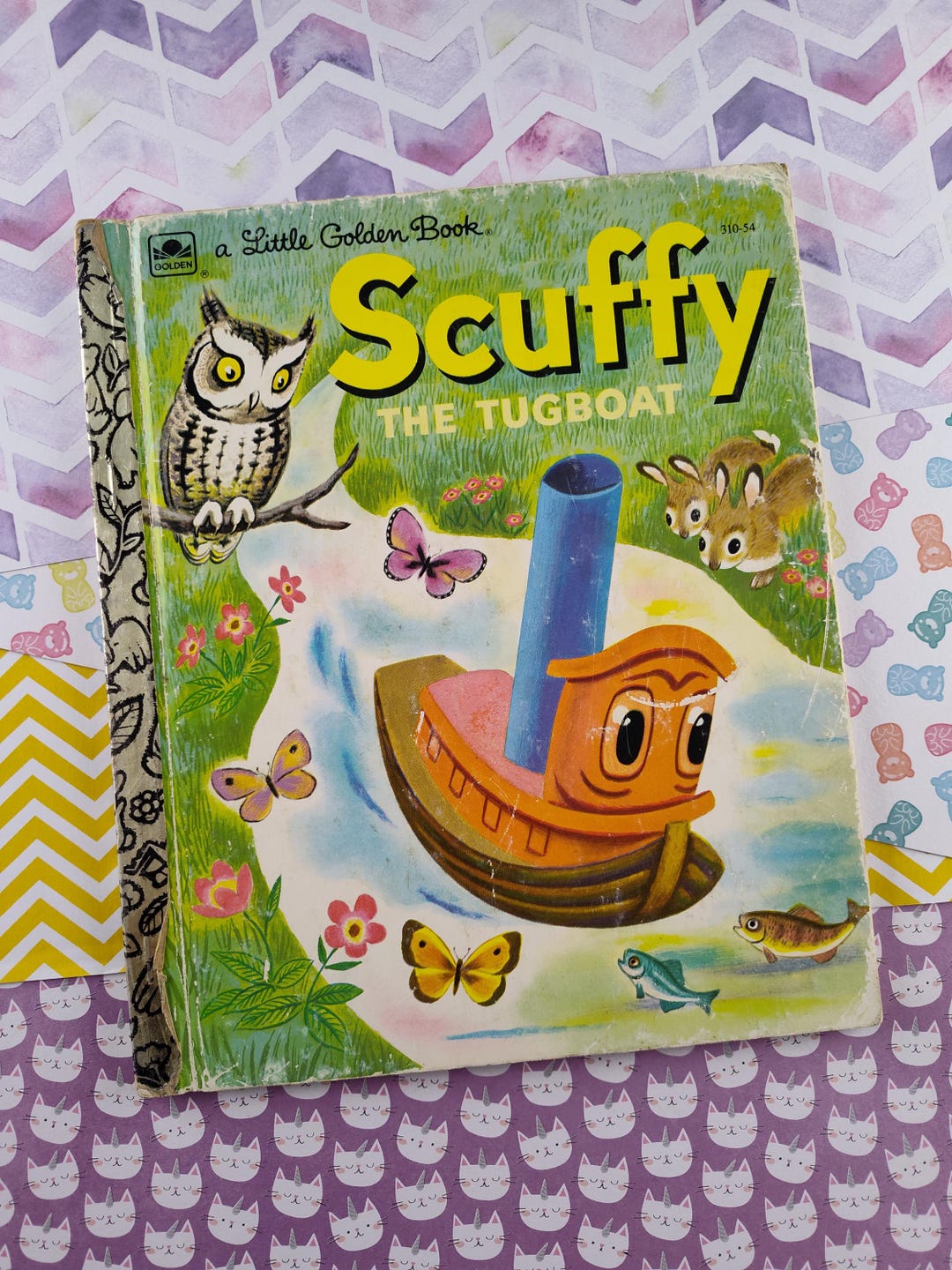 Vintage 1974 Little Golden Book: Scuffy the Tugboat Hardcover - Etsy