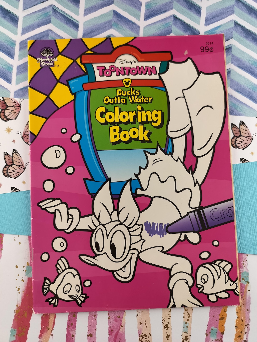 CLEARANCE Vintage 1995 Disney's Toontown: Ducks Outta Water Coloring ...