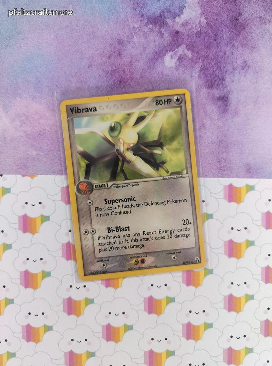 Vintage Uncommon - Vibrava Ex Legend Maker Non-holo Pokemon Card 46/92 ...