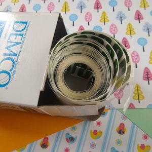 CLEARANCE Vintage DEMCO 500/sticker Roll, Partially Used **suspense ...