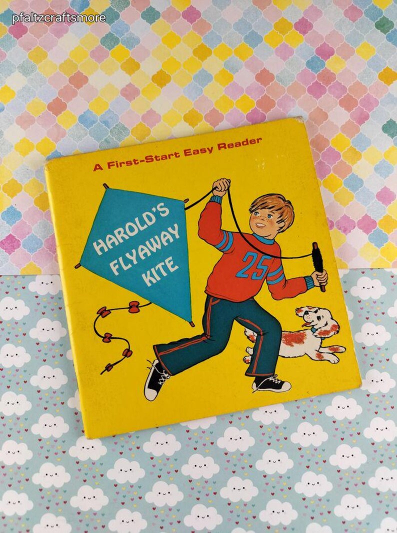 Vintage 1970 First-start Easy Reader Harold's Flyaway Kite Softcover - Etsy