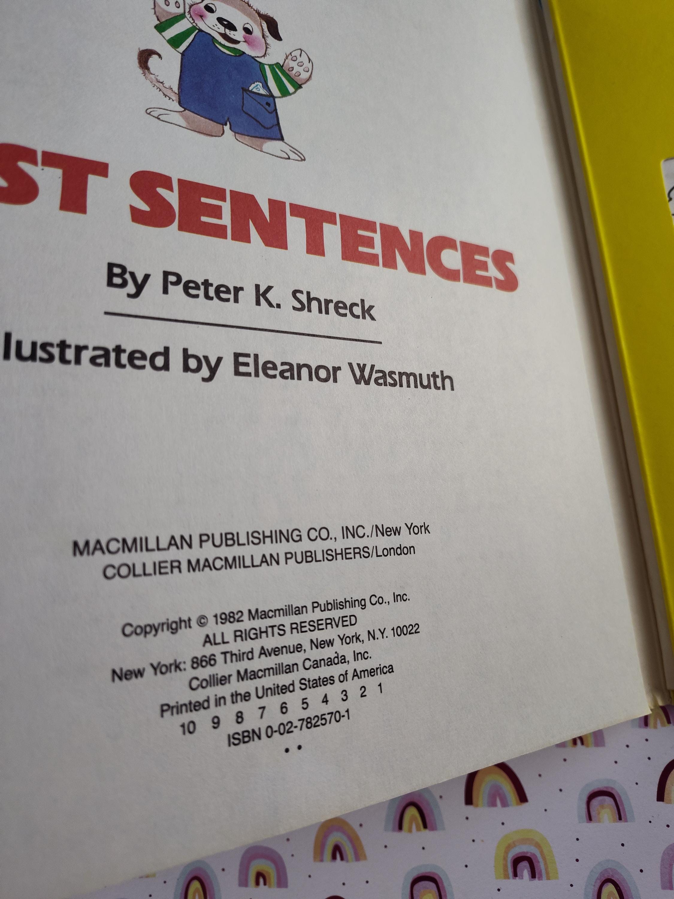 Vintage 1984 Macmillan Learning Window Books, First Sentences - Etsy
