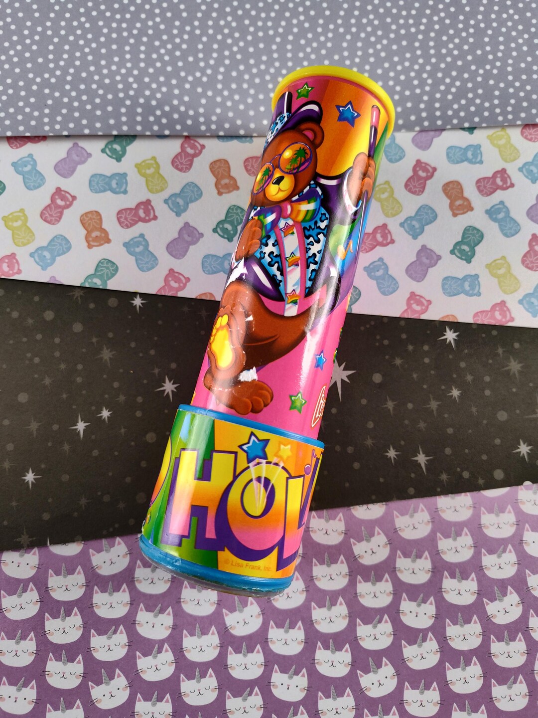 Vintage 1990's Lisa Frank Dancing Bear Twist Style Kaleidoscope, 6" - Etsy