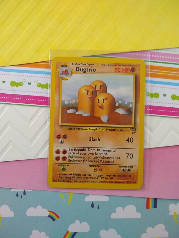 Pokemon Dugtrio Card