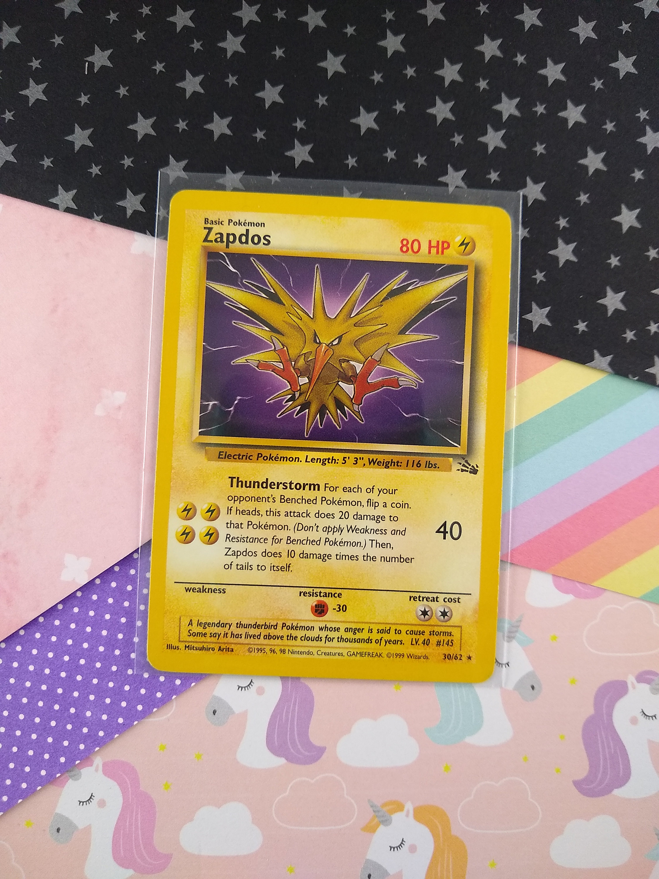 Shiny Zapdos Card