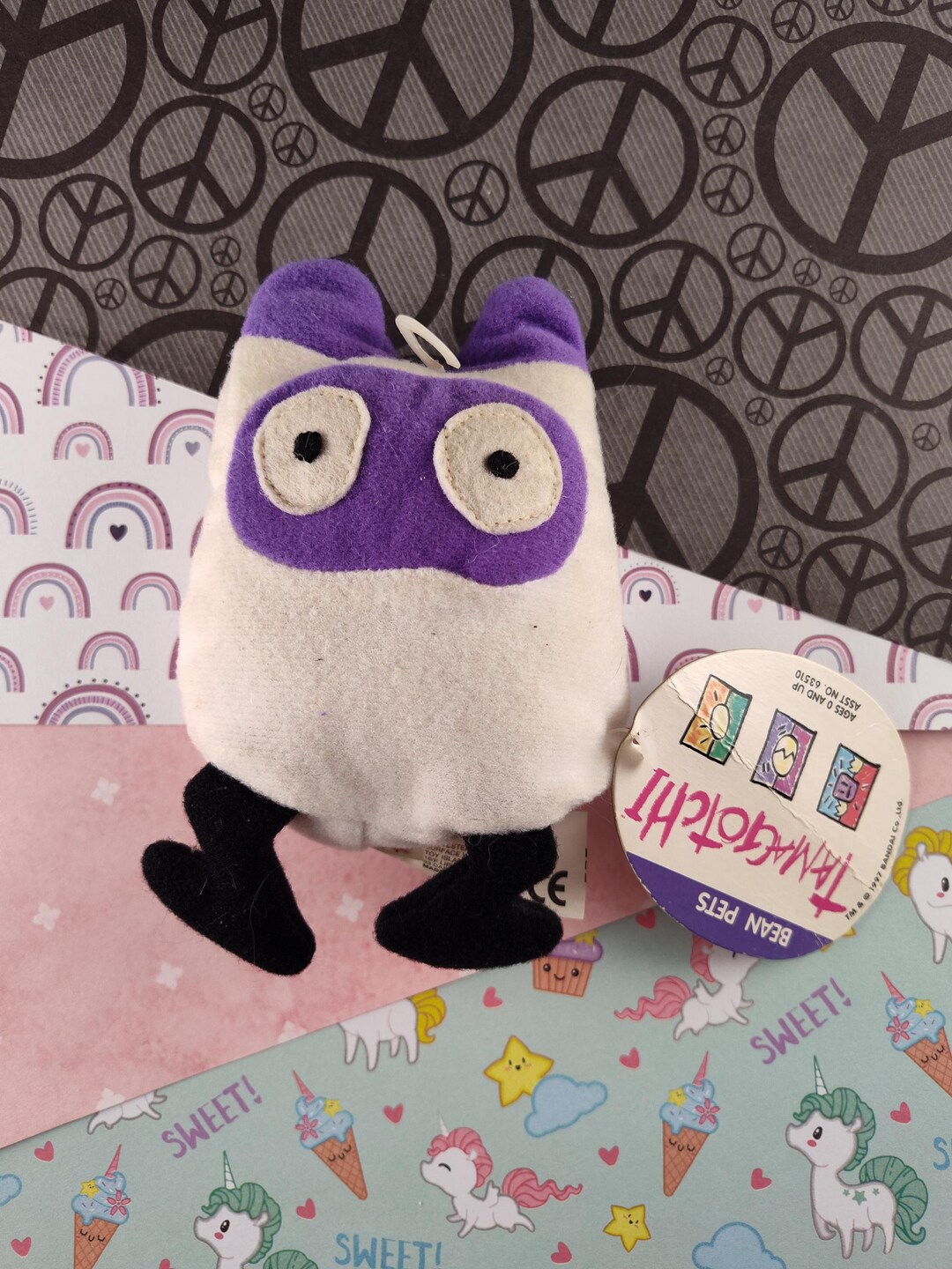 Vintage 1997 Bandai Tamagotchi Bean Pets Beanbag Plush Toy NWT - Etsy