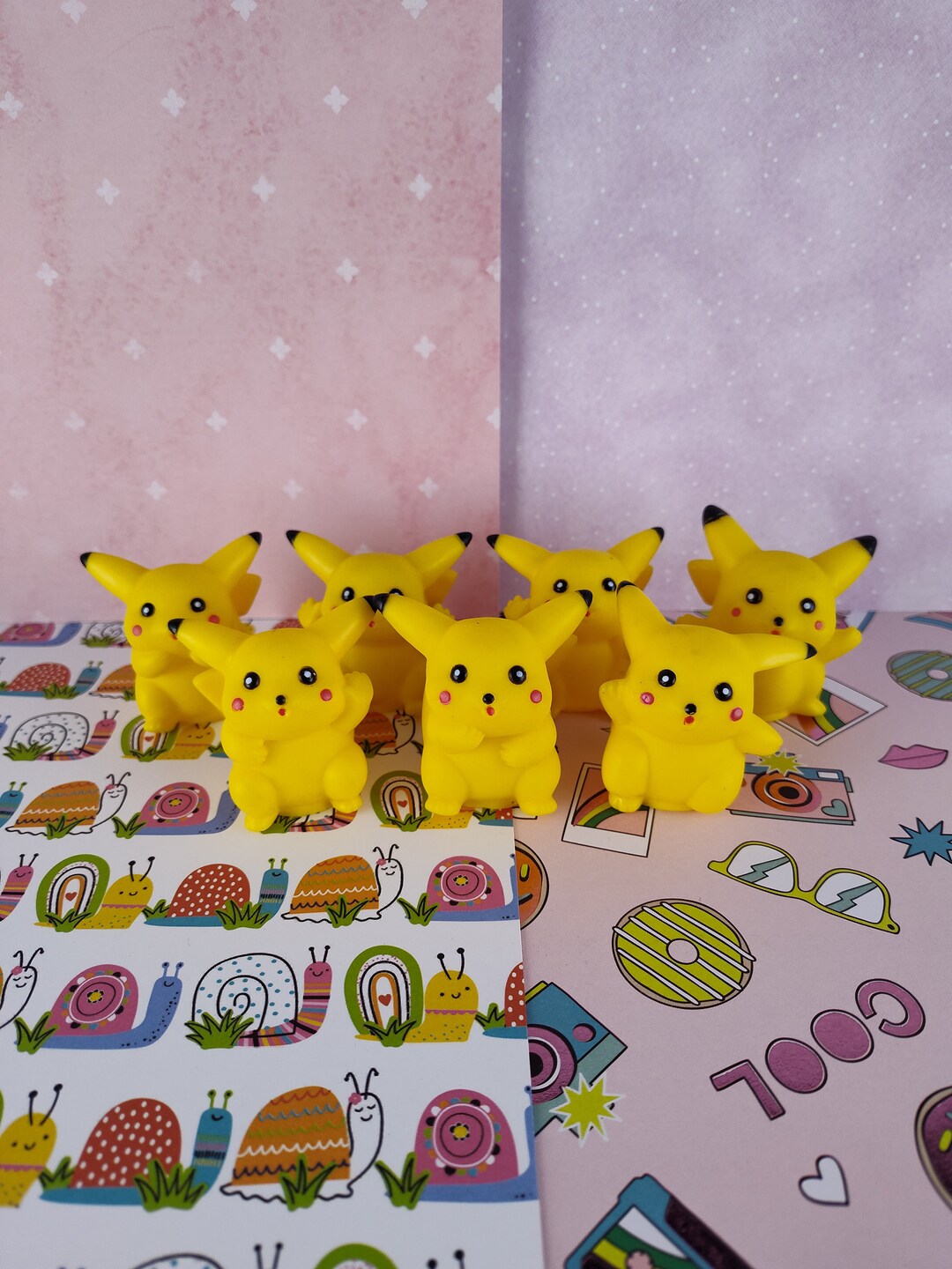 Vintage Pokemon Miniature Plastic Pikachu Figures Set/7 - Etsy