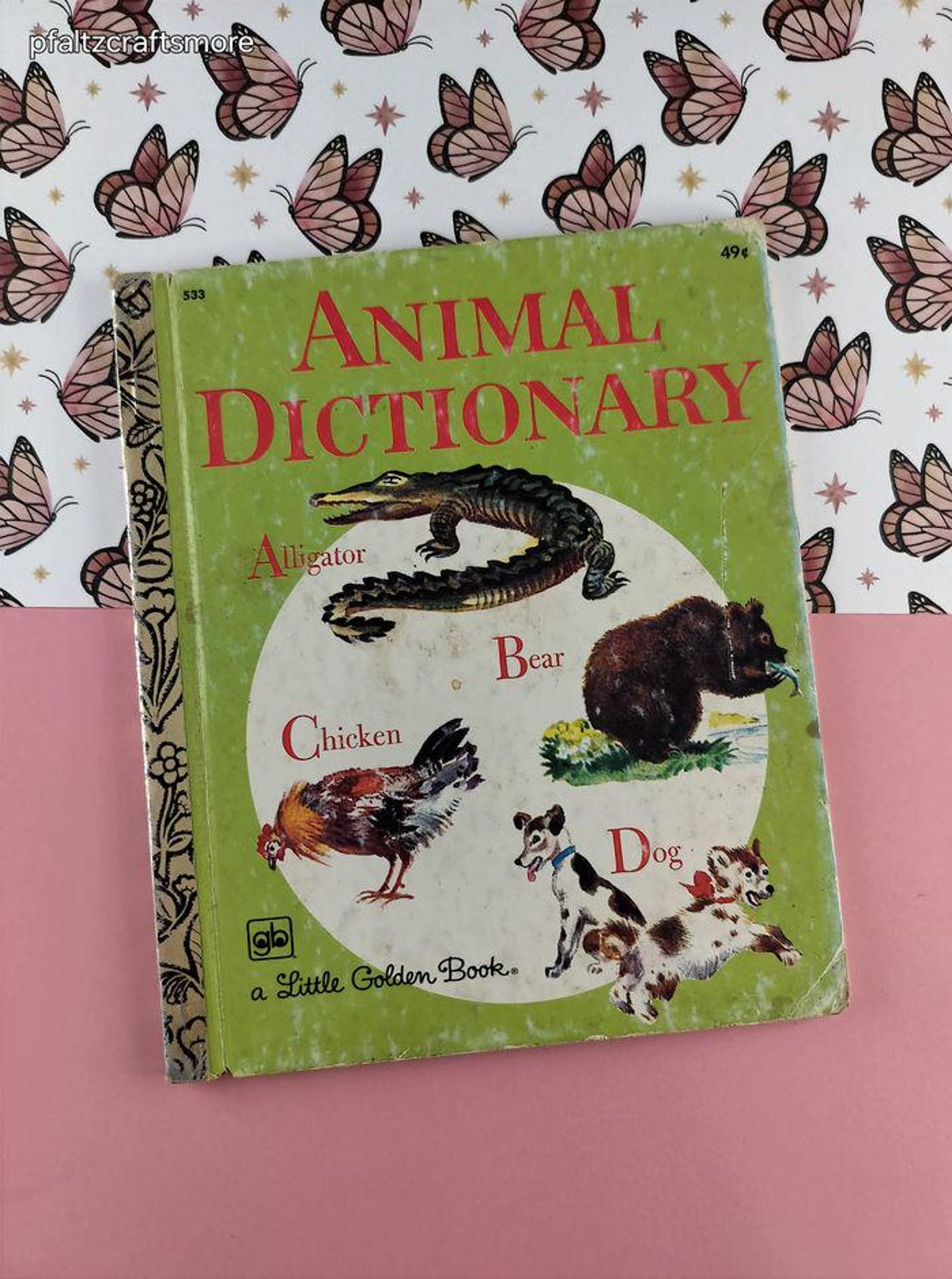 Vintage 1975 Little Golden Book: Animal Dictionary Hardcover - Etsy