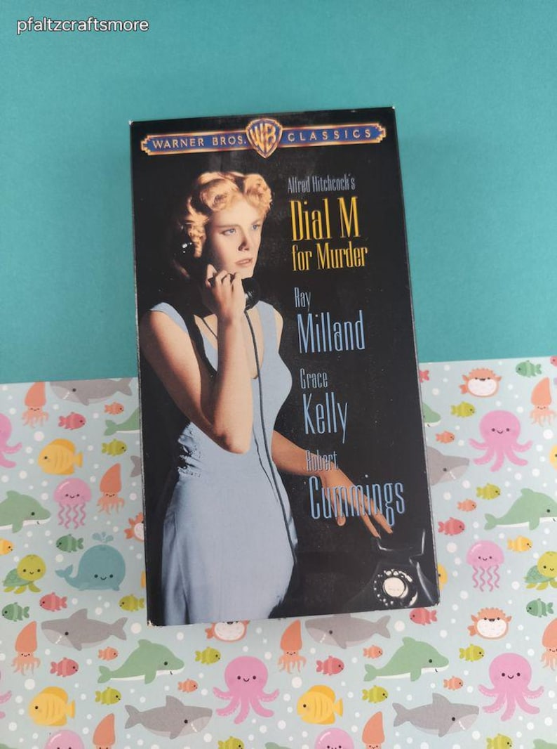 Vintage 1982 Alfred Hitchcock's Dial M for Murder Warner Bros VHS Tape ...