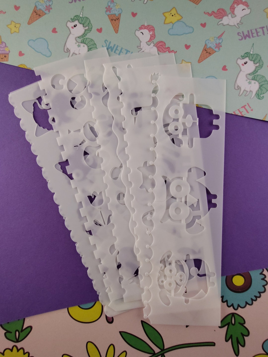 Plastic Bookmark Stencils Cute Insects + Animals, Set/9 - Etsy