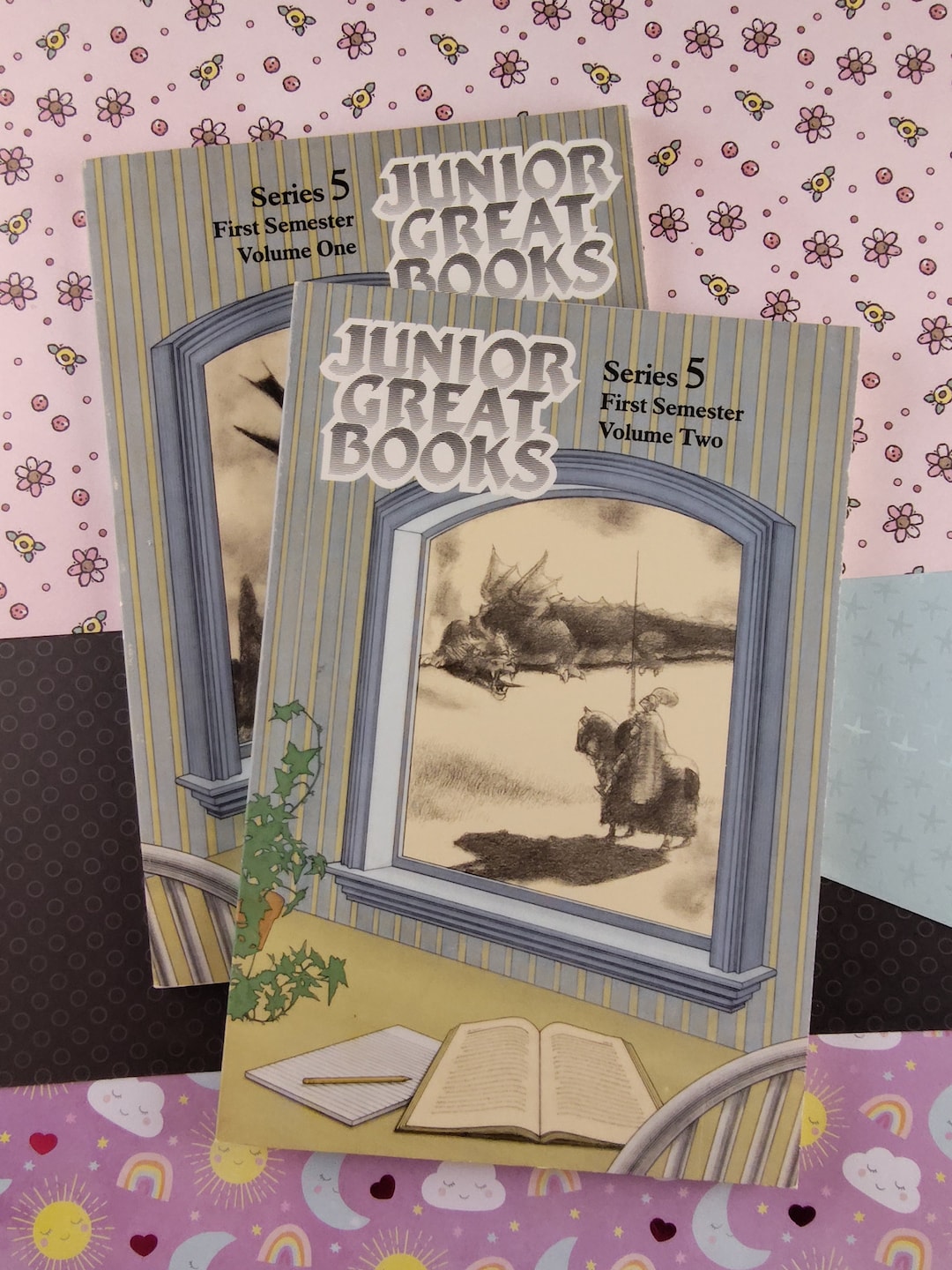 Vintage 1984 Junior Great Books: Series 5, Volumes One + Two Softcover ...