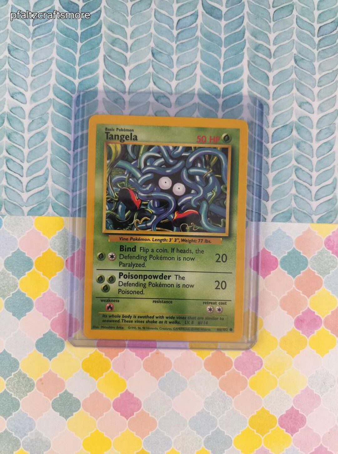 Vintage Common - Tangela Base Set Non-holo Pokemon Card 66/102 - NM - Etsy