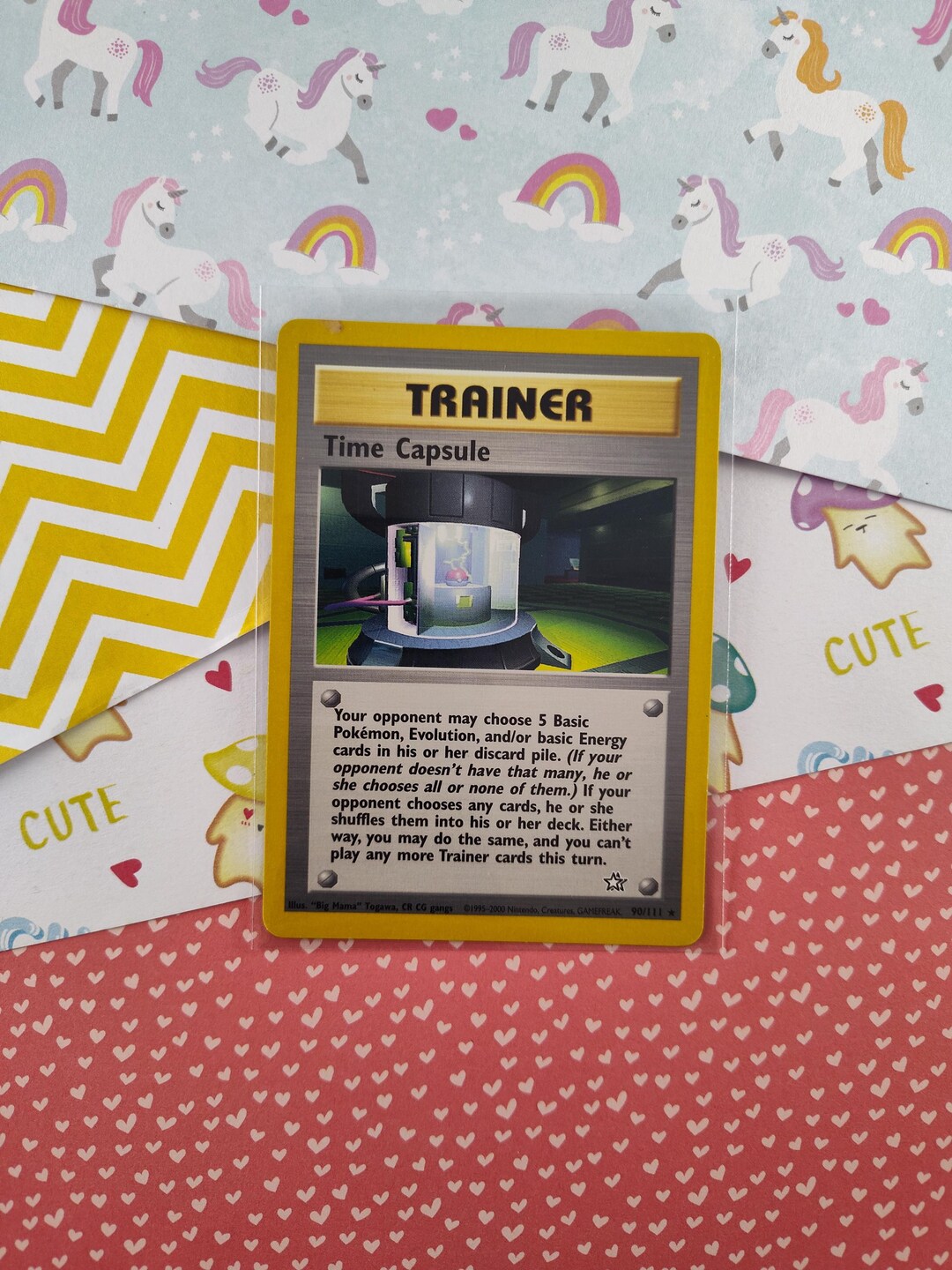 Vintage Rare Time Capsule Neo Genesis Non-holo Pokemon Card 90/111 LP ...