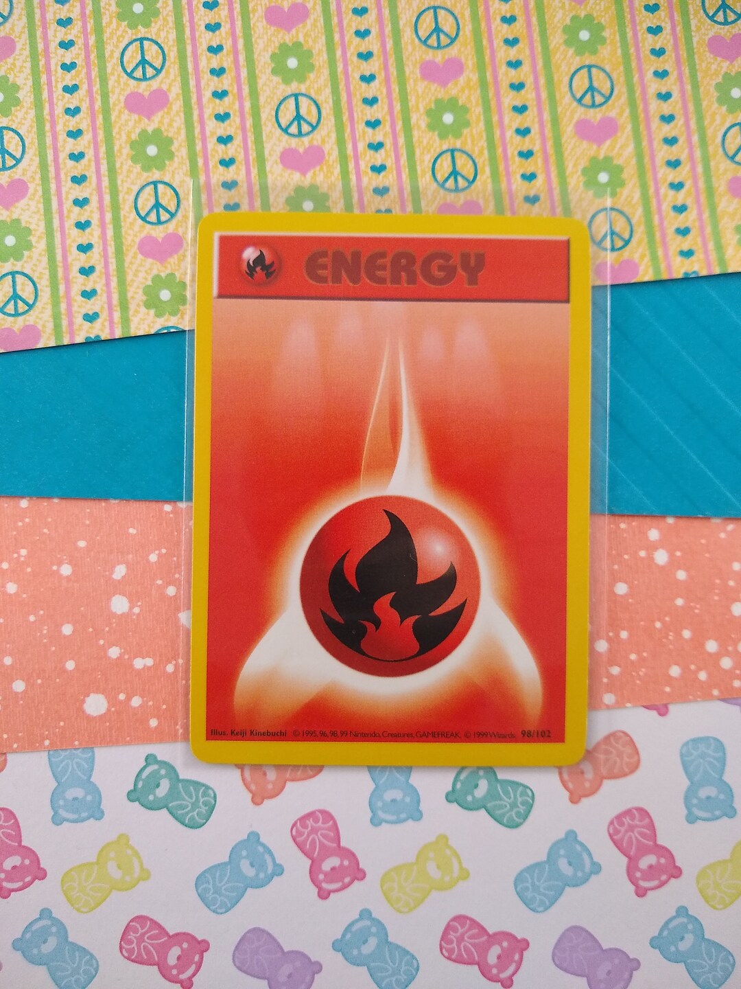 Vintage Energy Shadowless Fire Base Set Pokemon Card 98/102 VG - Etsy