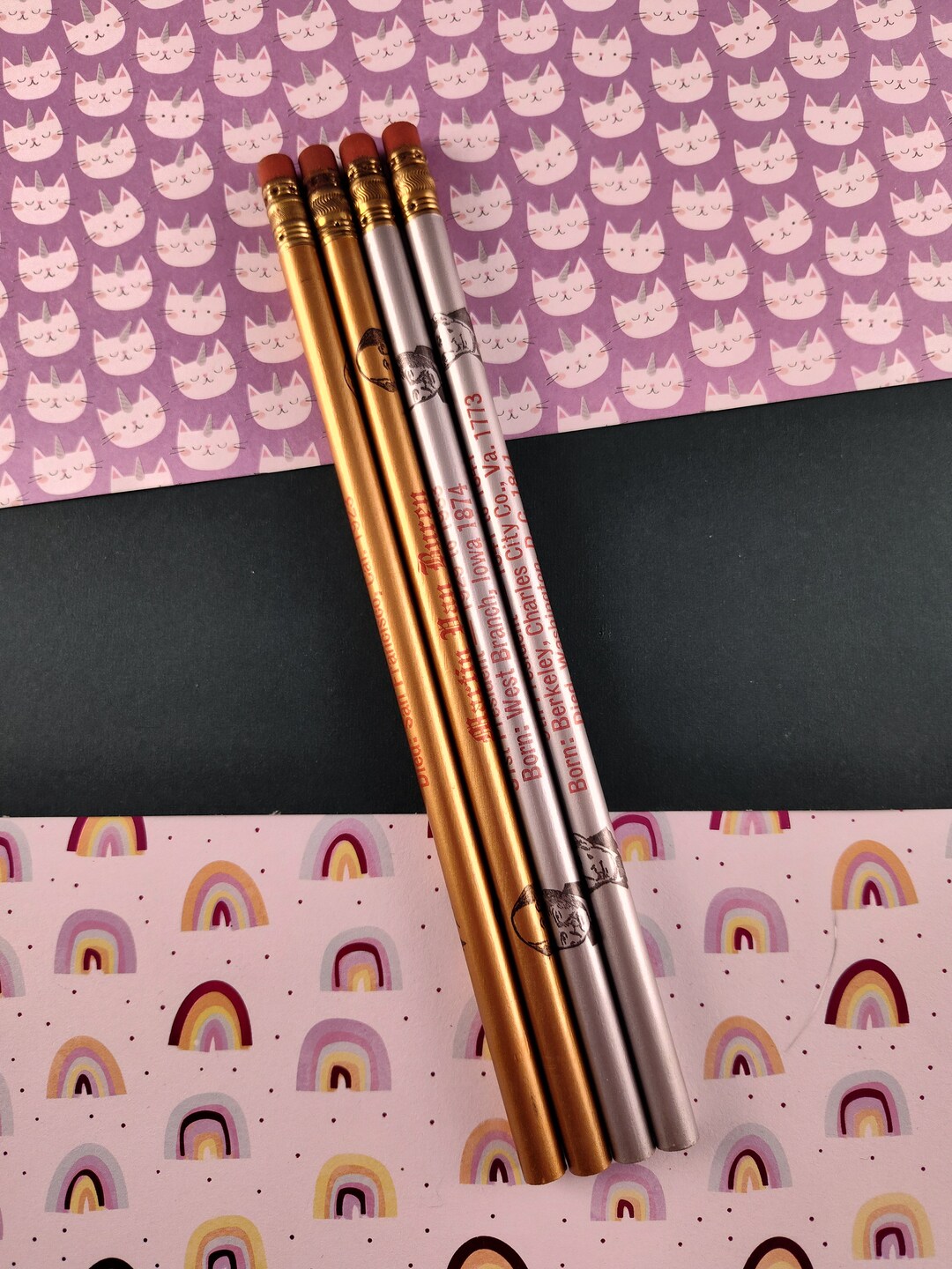 CLEARANCE Vintage Presidential Presidents Pencil Set of 4, Silver/gold ...