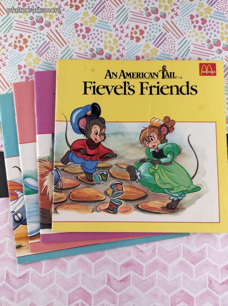 Vintage 1986 Mcdonalds an American Tail Fievel Set/4 Softcovers - Etsy