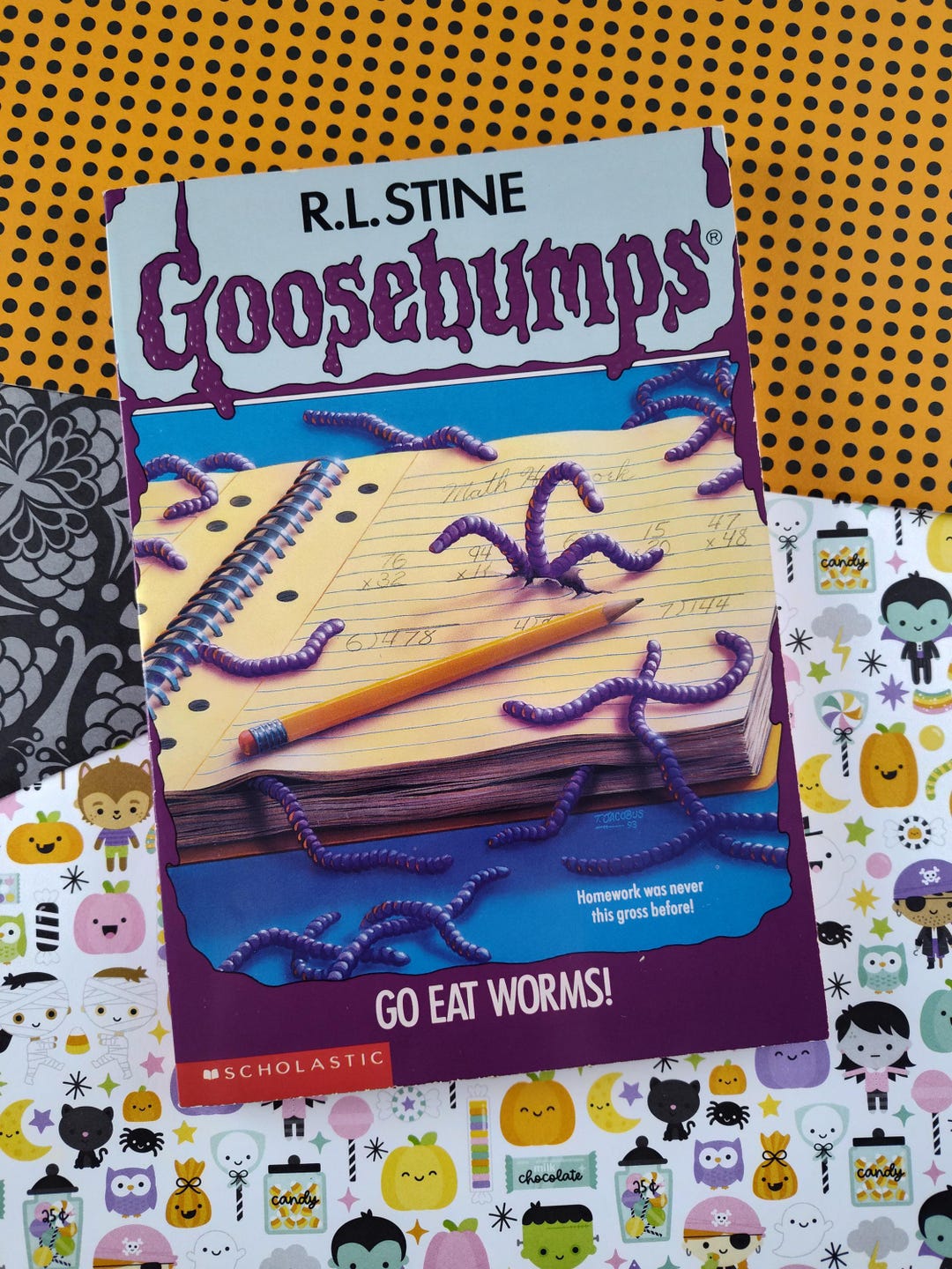 Vintage 1990's R.L. Stine Goosebumps 21, Go Eat Worms - Etsy