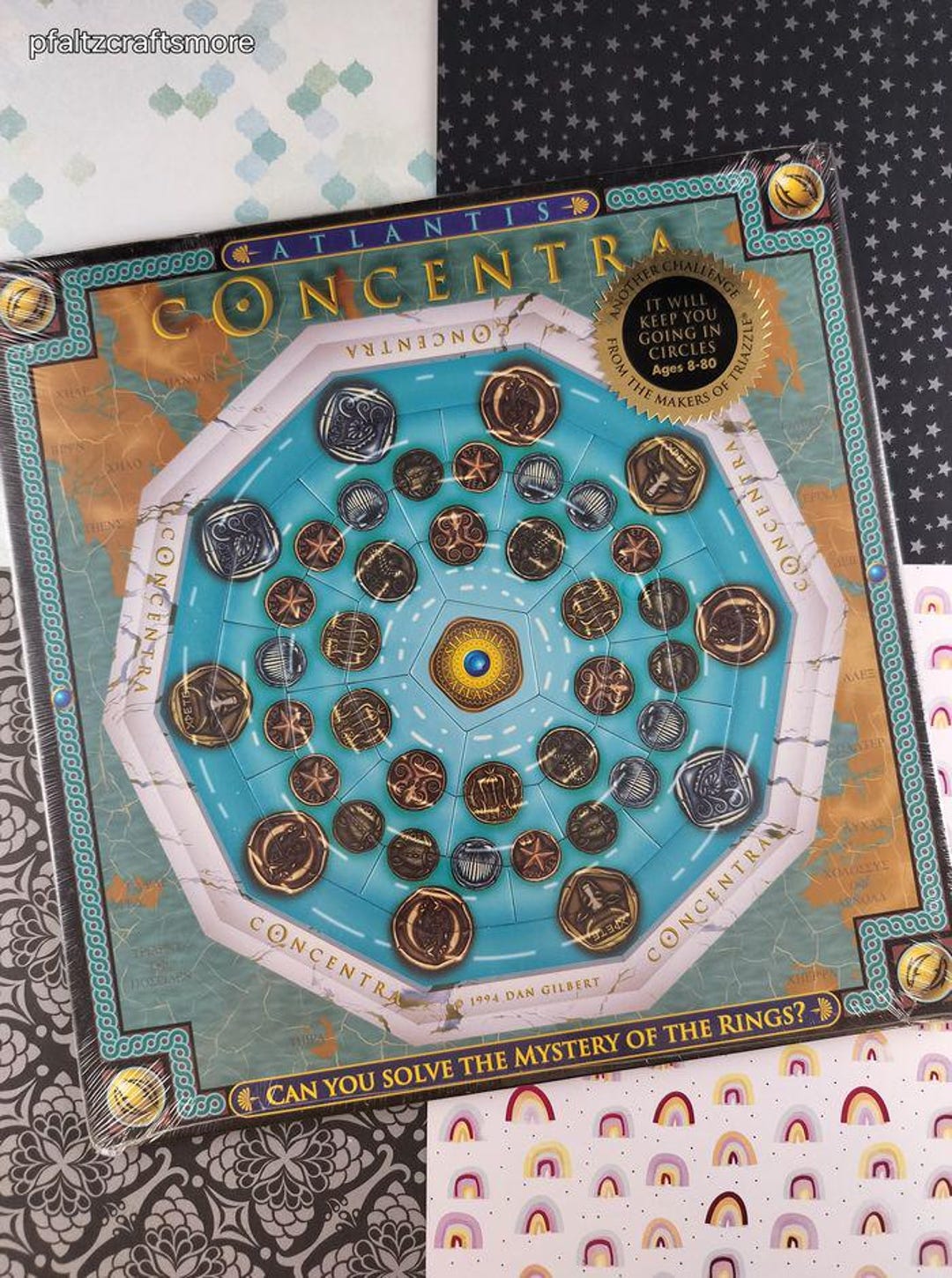 Vintage 1994 Atlantis Concentra Damert Company Frame-tray Flat Puzzle ...