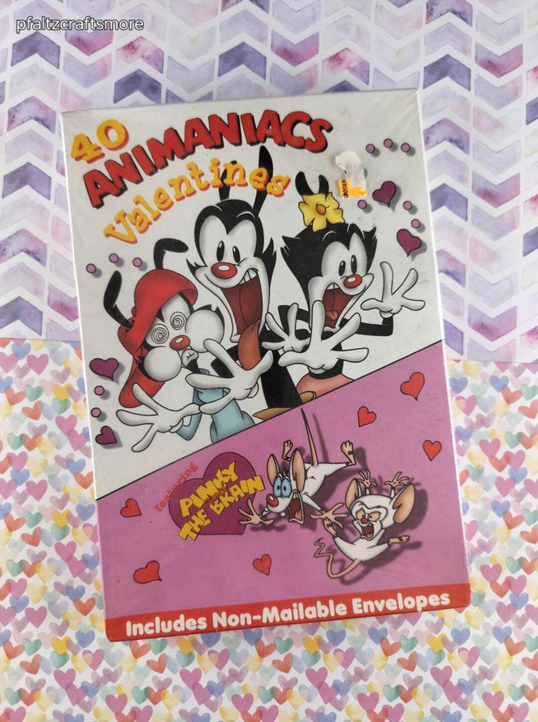 Vintage Animaniacs Paper Magic Group Box/40 Valentines Cards NIB SEALED ...