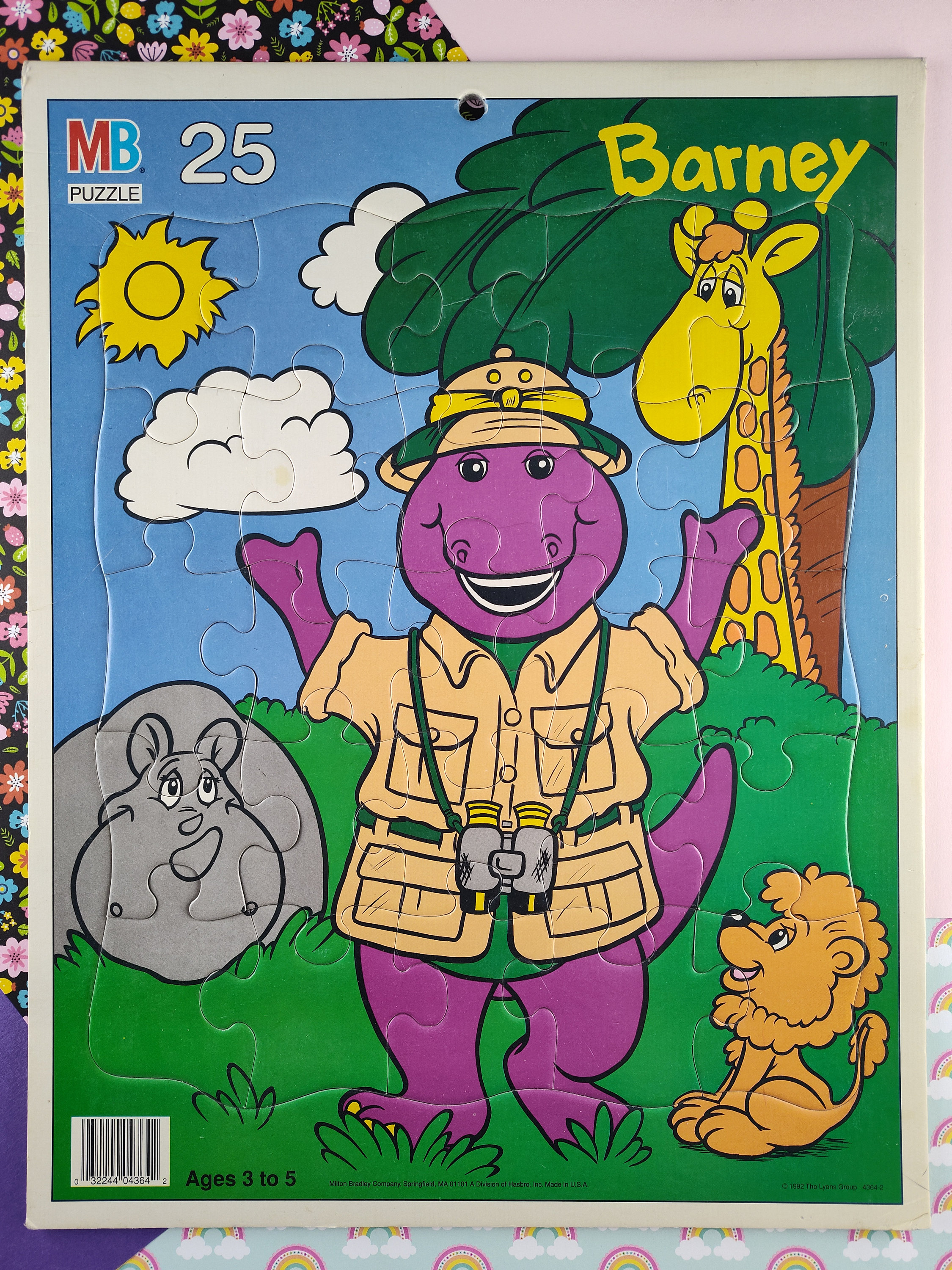 Vintage 1990's Barney & Baby Bop Golden Frame-tray Puzzle, 11.5 X 14.5 ...