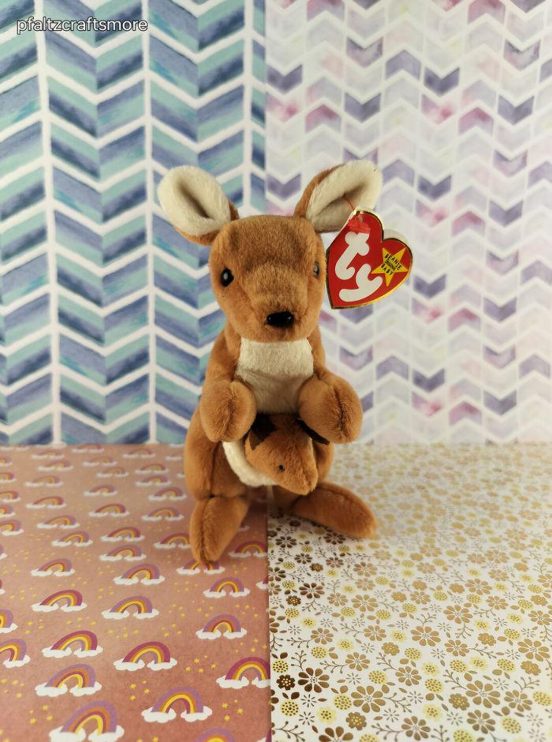 TY Beanie Baby - Kangaroo, Pouch - November 6, 1996 - Etsy