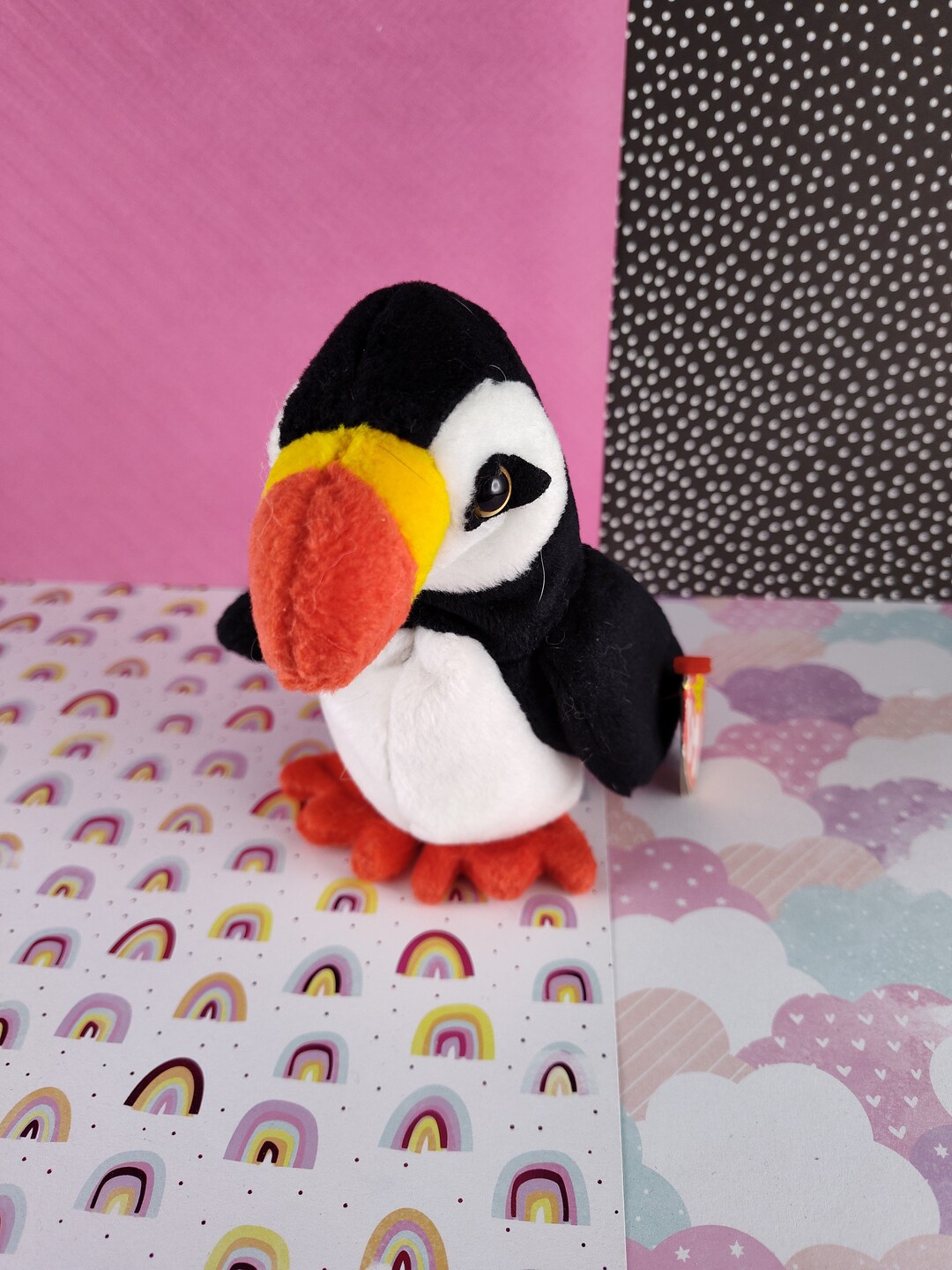 Vintage TY Beanie Baby - Puffer, Puffin - November 3, 1997 - Etsy